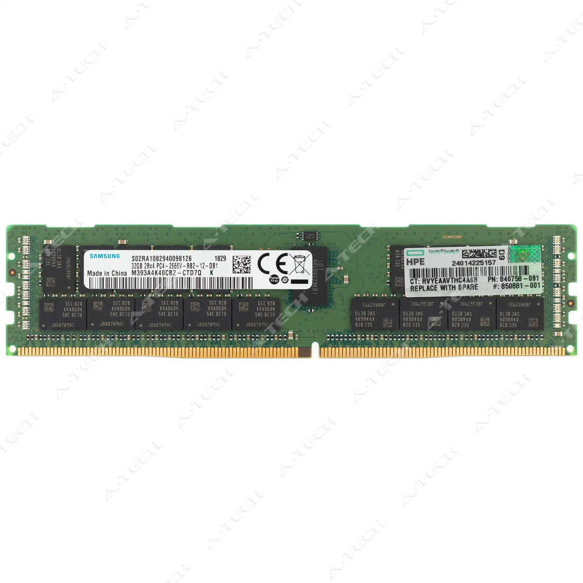 P04177-001 - HP/HPE RAM 32GB 2Rx4 PC4-21300 RDIMM DDR4 2666MHz ECC Reg