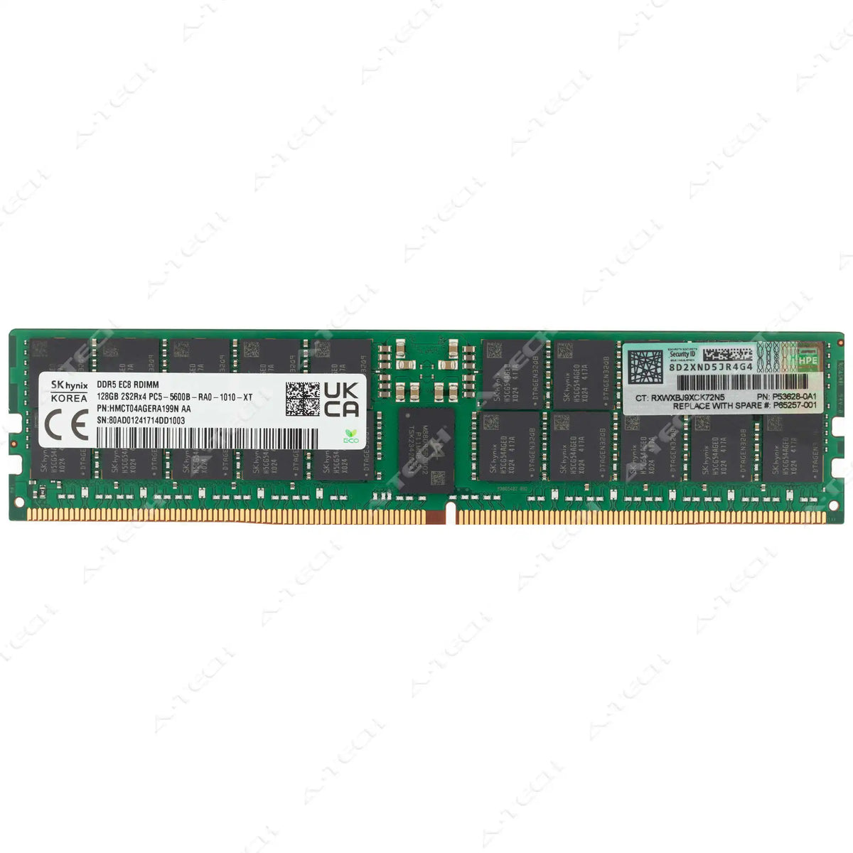 P65257-001 - HP/HPE RAM 128GB 4Rx4 PC5-44800 RDIMM DDR5 5600MHz ECC Re