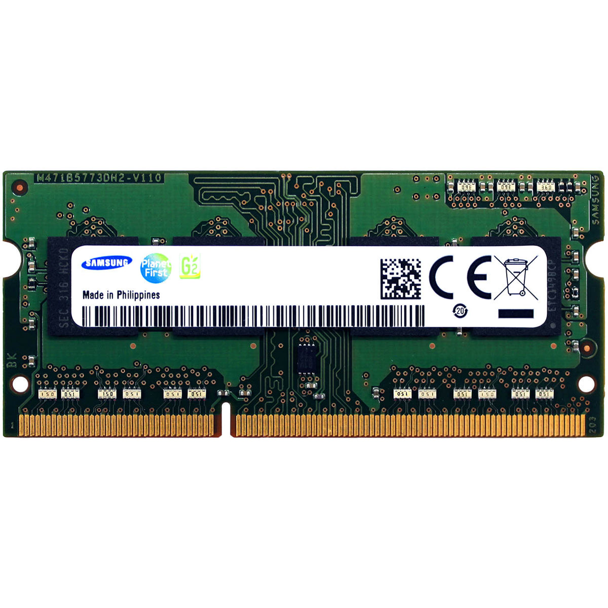 M471B1G73QH0-YK0 - Samsung RAM 8GB 2Rx8 PC3-12800 SODIMM DDR3 1600MHz